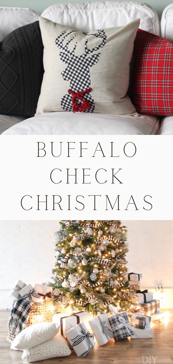 FARMHOUSE STYLE BUFFALO CHECK CHRISTMAS DECOR IDEAS