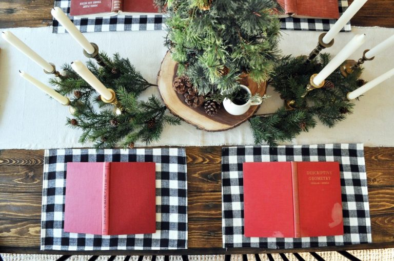 Cozy Gingham & Buffalo Check Christmas Decor Ideas