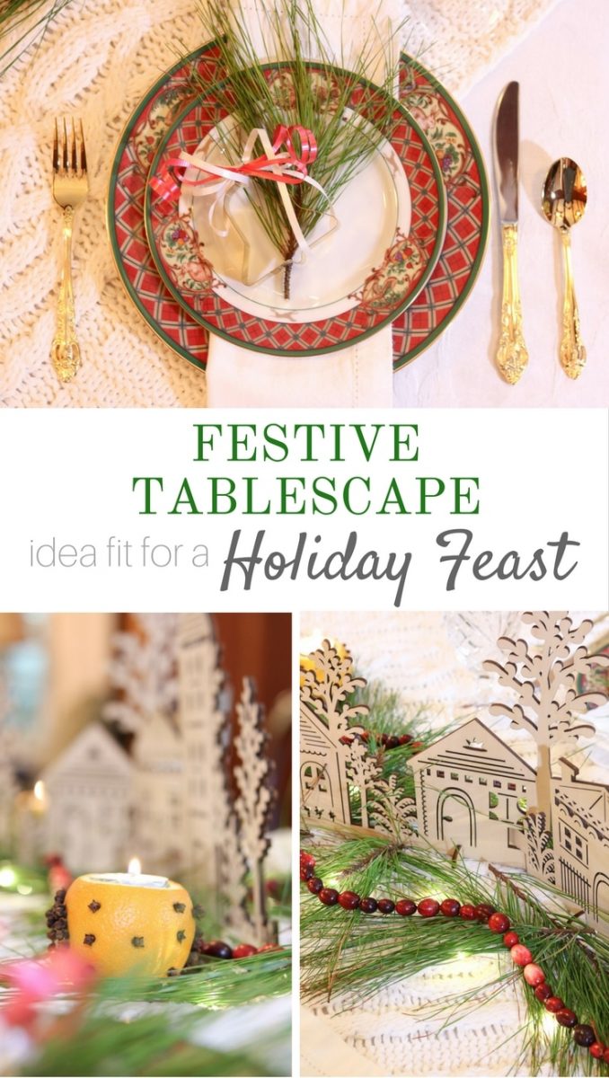 Festive Christmas Tablescape idea Fit for a Holiday Feast