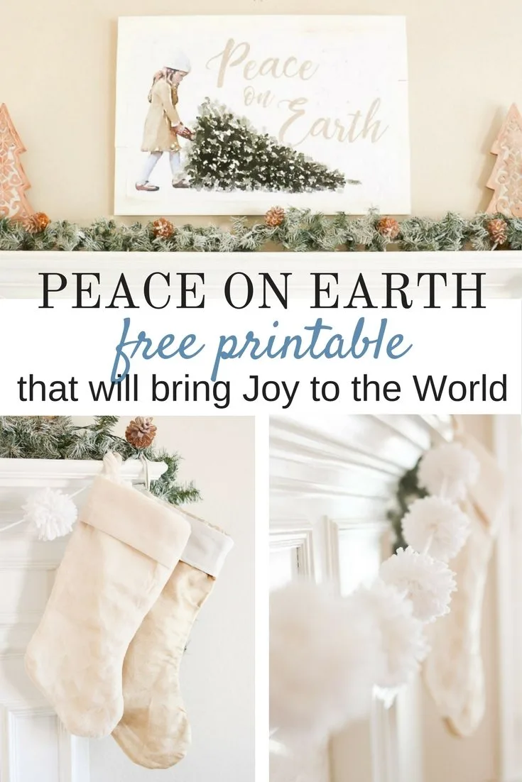 PEACE ON EARTH FREE PRINTABLE THAT WILL BRING JOY LIFE ON SUMMERHILL