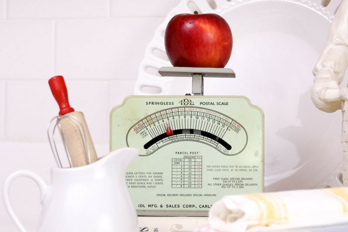 Decorating with Vintage Scales that Creates Ounces of Fun