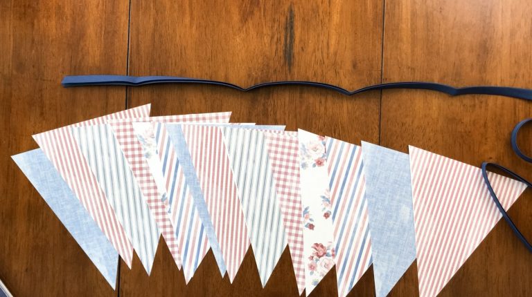 5 EASY STEPS TO MAKE THIS PAPER DIY PENNANT BANNER