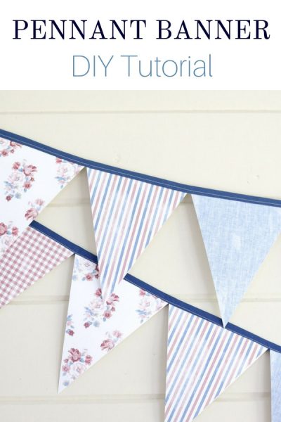 5 EASY STEPS TO MAKE THIS PAPER DIY PENNANT BANNER