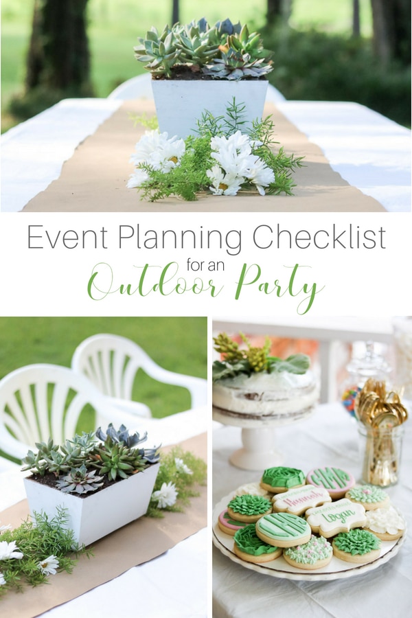 Event Planning Checklist for a Successful Outdoor Party Part Two
