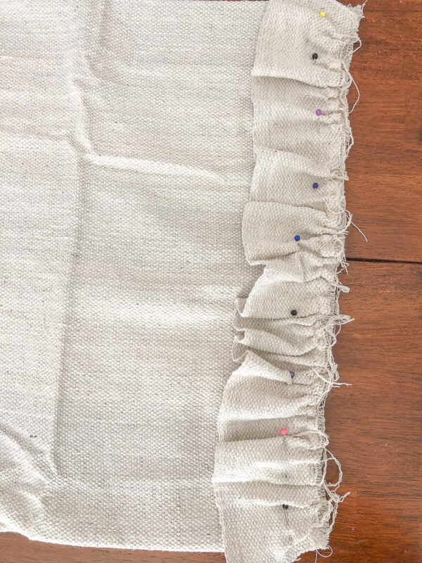 Easy Sew Drop Cloth Table Runner