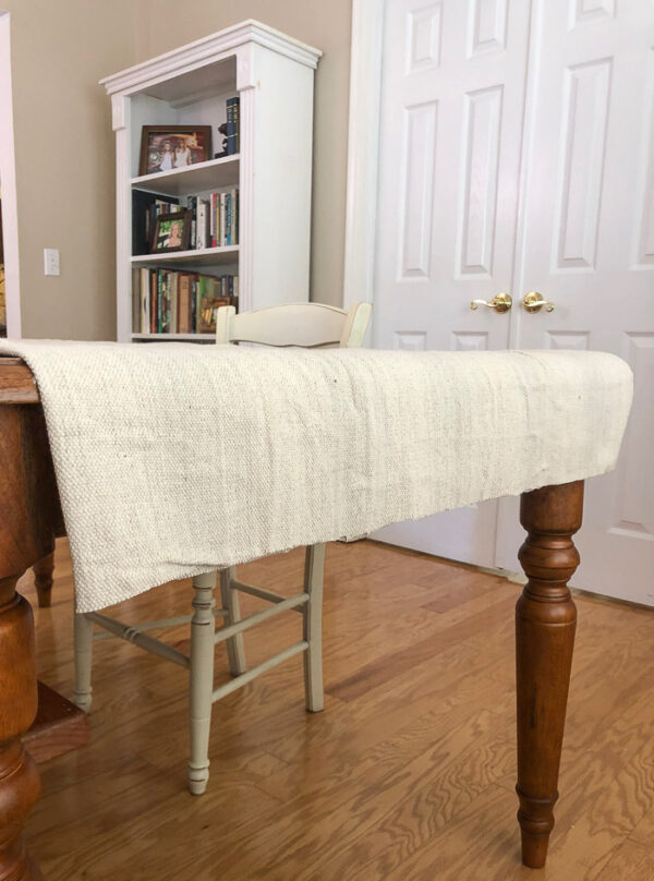 Easy Sew Drop Cloth Table Runner