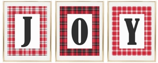 CHRISTMAS PRINTABLE DECOR THATS FREE AND FESTIVE