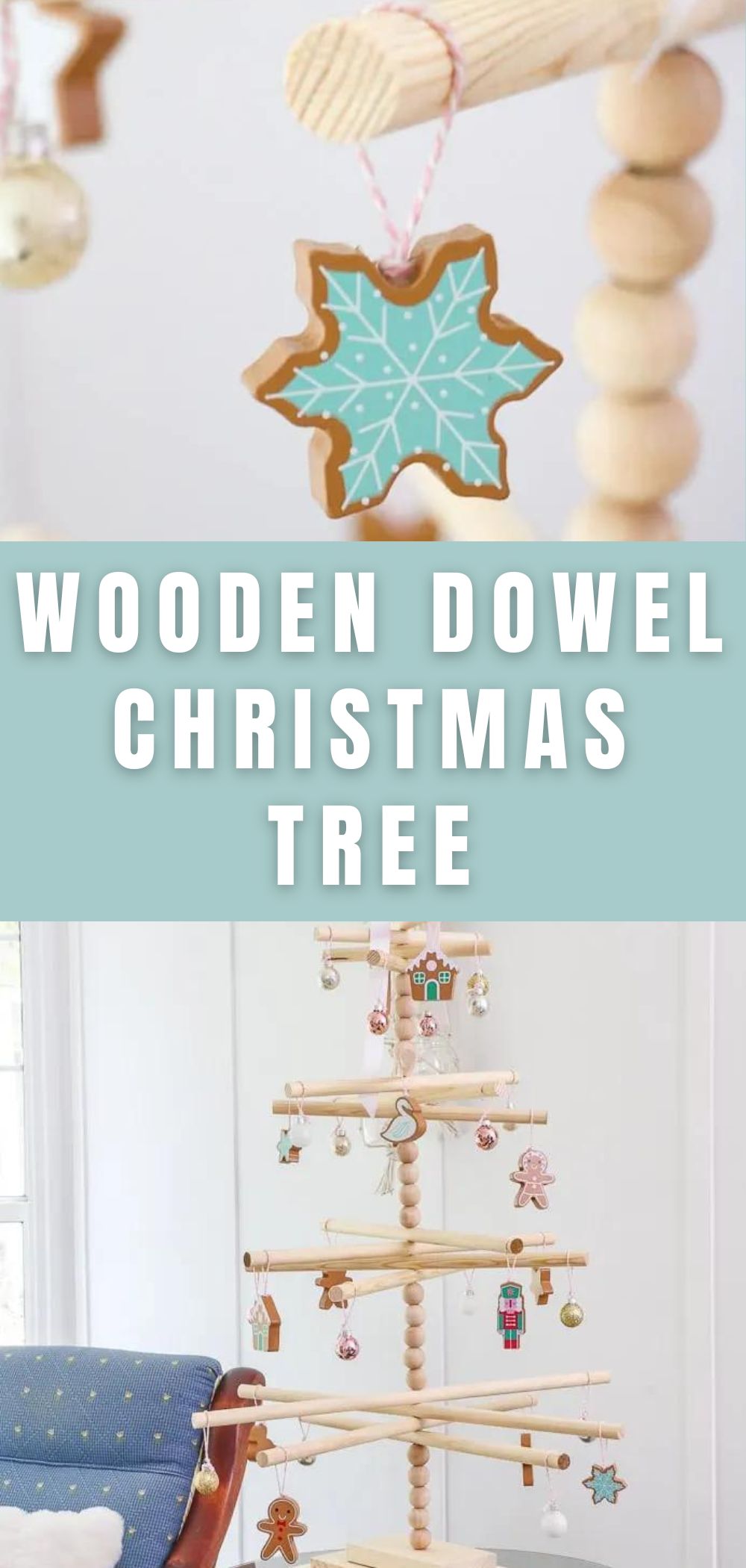 HOW TO MAKE A SIMPLE WOODEN DOWEL CHRISTMAS TREE