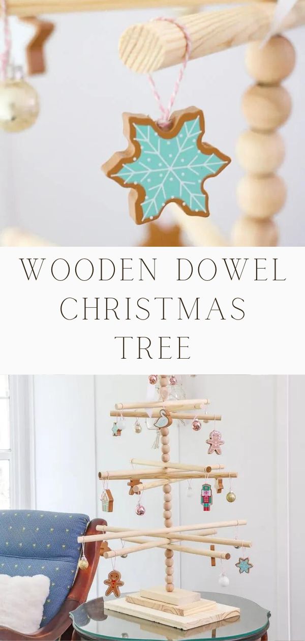 HOW TO MAKE A SIMPLE WOODEN DOWEL CHRISTMAS TREE