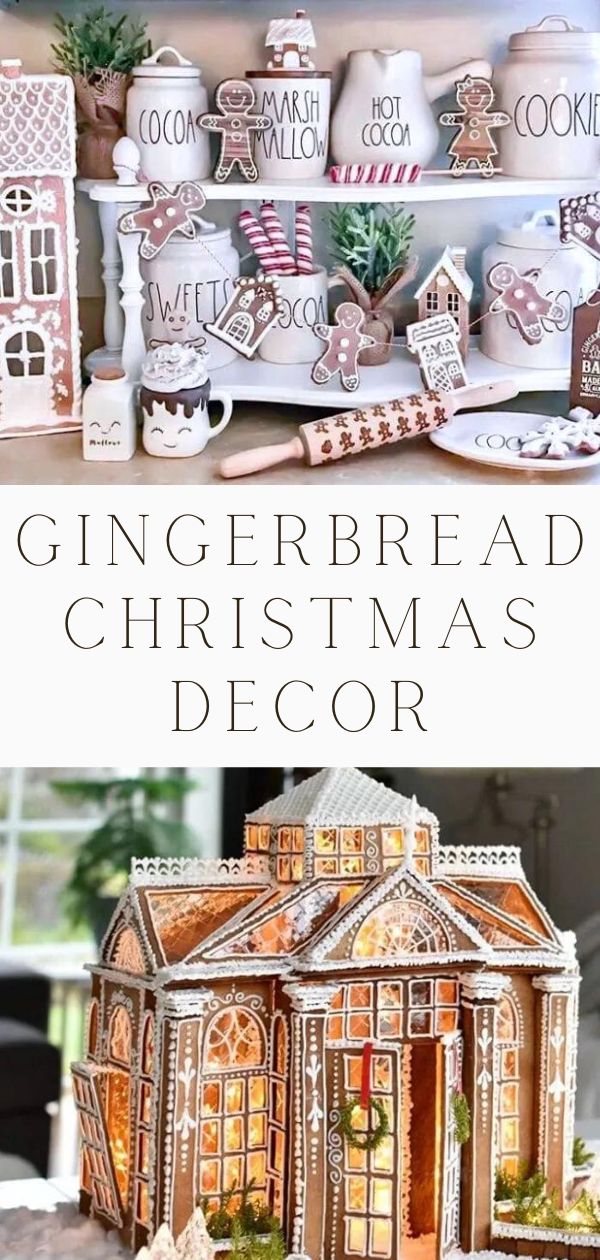 DECORATING WITH GINGERBREAD HOUSES FOR CHRISTMAS