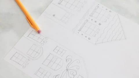 EASY VALENTINES DIY WOODEN GINGERBREAD HOUSES