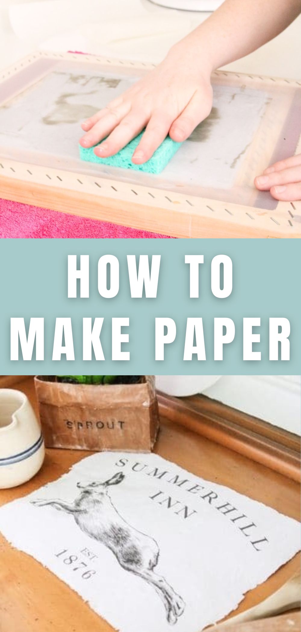 HOW TO MAKE HOMEMADE PAPER FROM RECYCLED PAPER