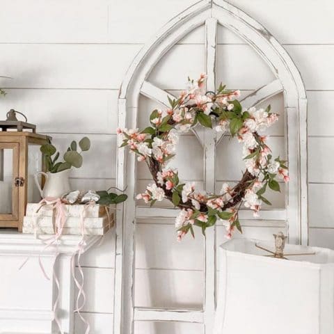 FARMHOUSE SPRING WREATH IDEAS - LIFE ON SUMMERHILL