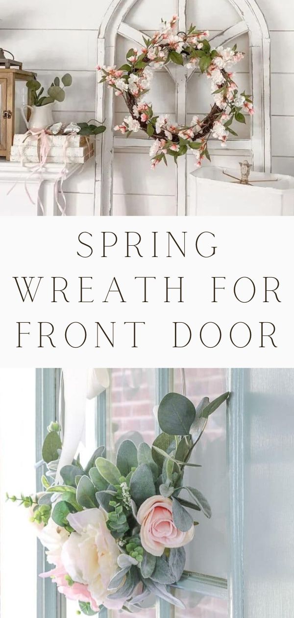 FARMHOUSE SPRING WREATH IDEAS - LIFE ON SUMMERHILL