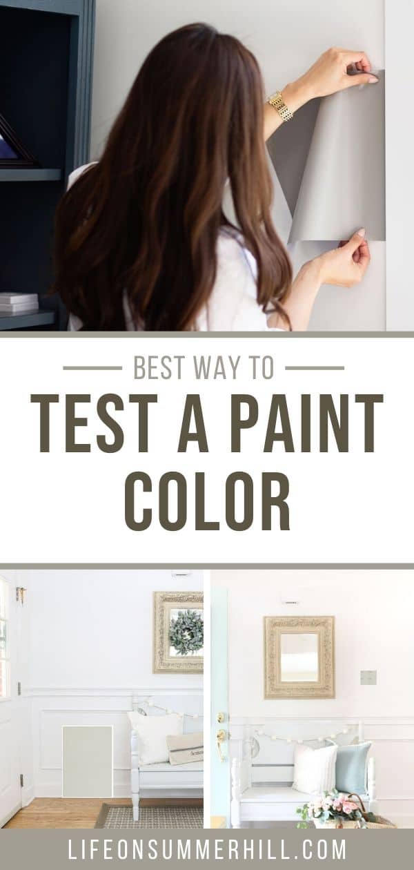 BEST WAY TO TEST A PAINT COLOR SWATCH FOR YOUR HOME