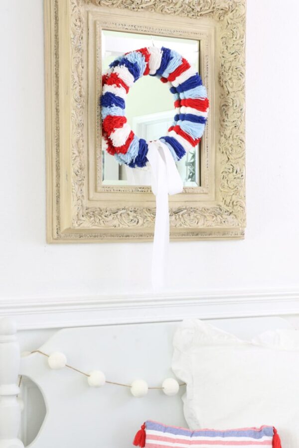 Easy DIY Yarn Wreath for Any Season or Holiday