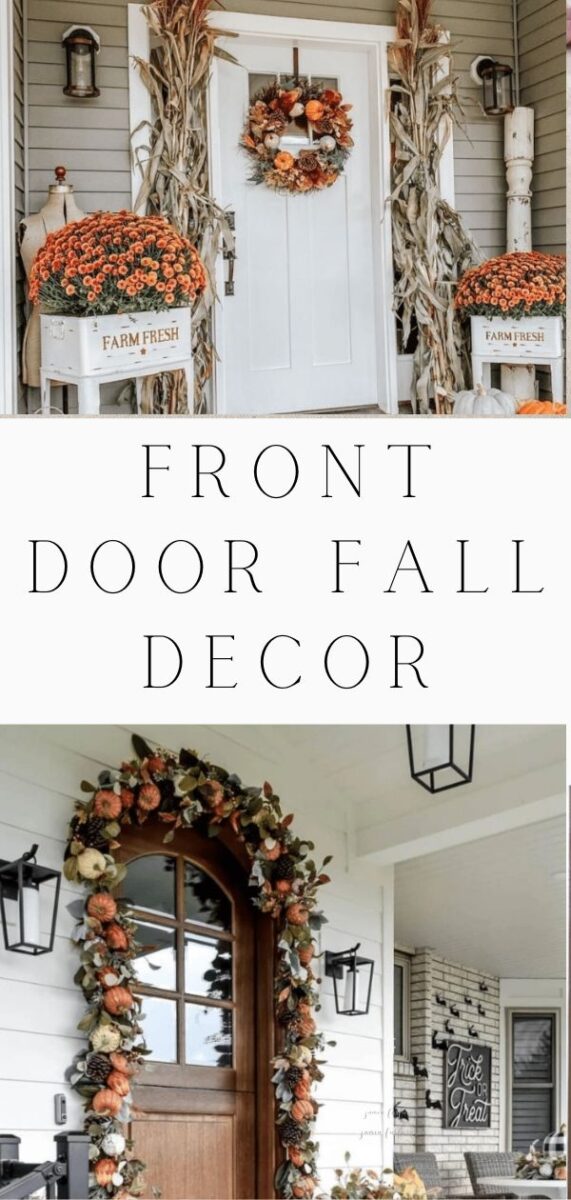 FRONT DOOR FALL DECOR IDEAS LIFE ON SUMMERHILL