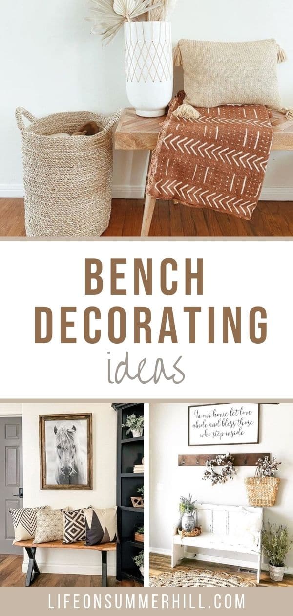 BENCH DECORATING IDEAS - LIFE ON SUMMERHILL