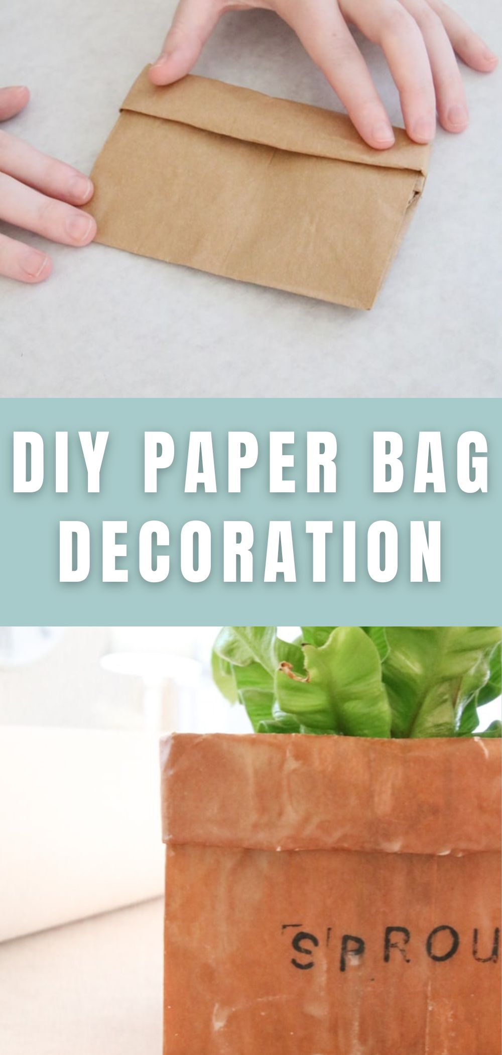 SIMPLE DIY PAPER BAG PLANTER LIFE ON SUMMERHILL