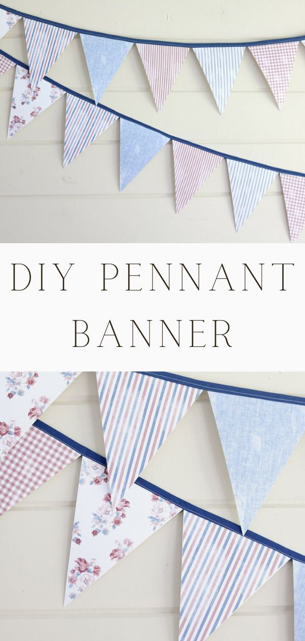 5 EASY STEPS TO MAKE THIS PAPER DIY PENNANT BANNER