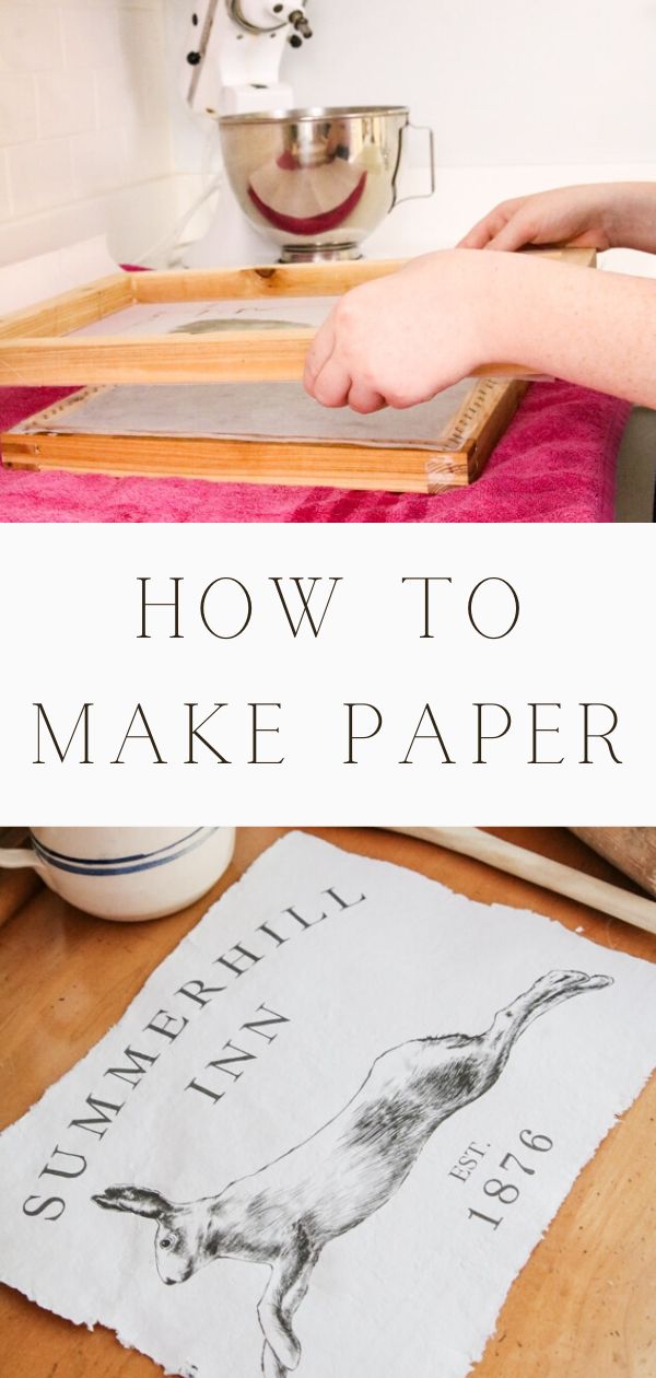 HOW TO MAKE HOMEMADE PAPER FROM RECYCLED PAPER
