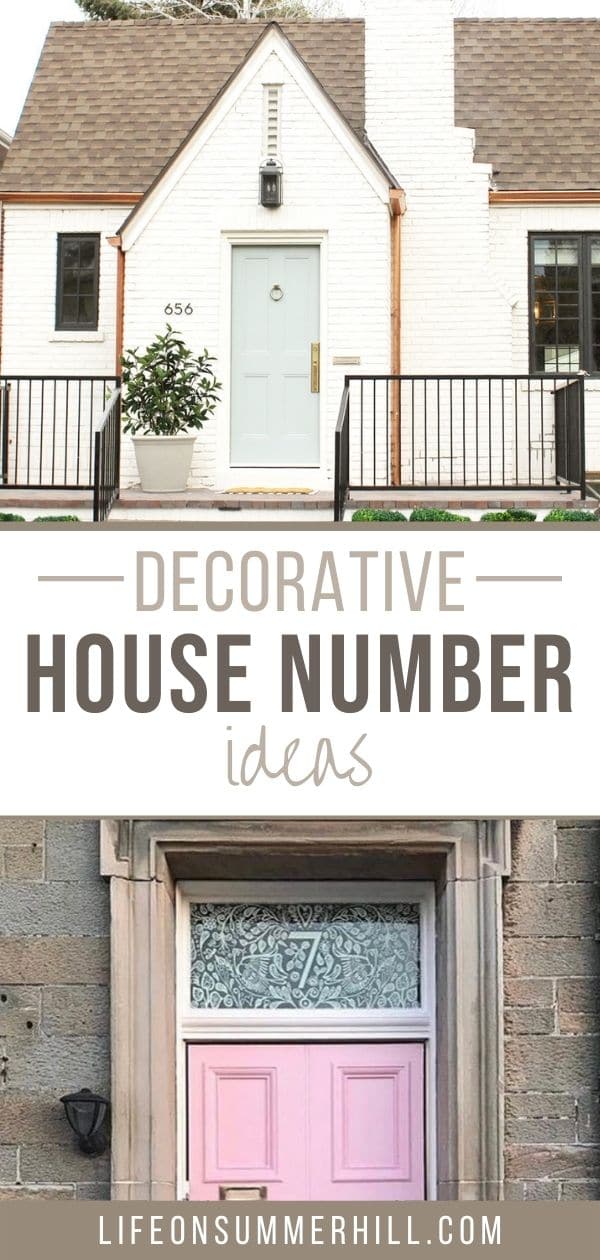 DECORATIVE HOUSE NUMBER IDEAS - LIFE ON SUMMERHILL