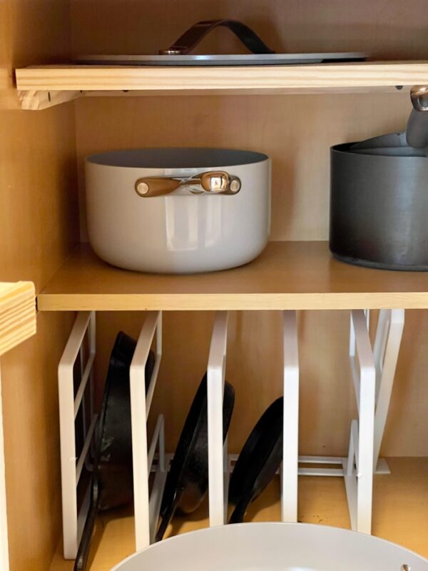 Easy DIY Pot Lid Holder for Kitchen Cabinet Doors