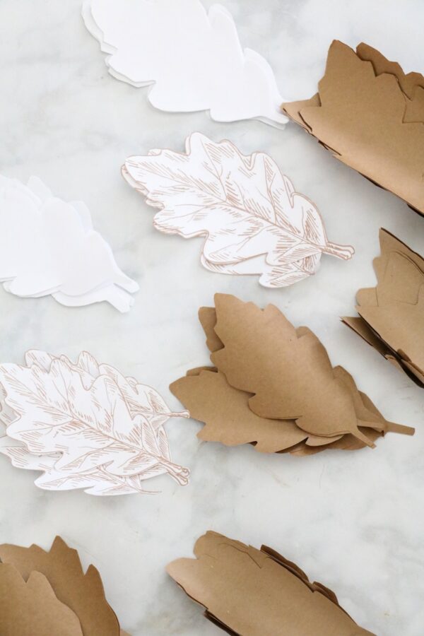 DIY Fall Paper Decoration Leaf Garland LIFE ON SUMMERHILL