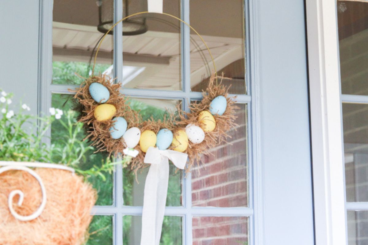 Creative Easter Wreath DIY from Dollar Tree