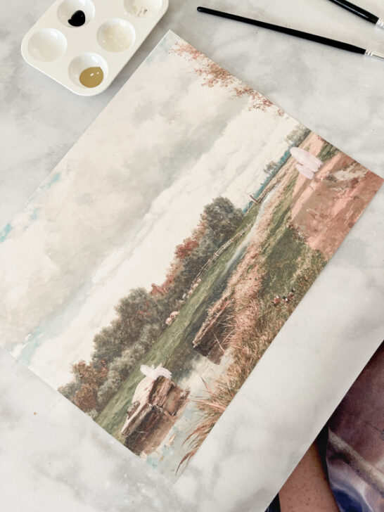 How to Paint a Ghost on a Vintage or Thrifted Painting