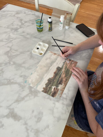 DIY Ghost Painting: How to Paint a Ghost on a Vintage Thrift Store Painting