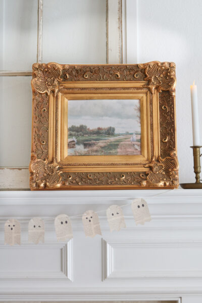 How to Paint a Ghost on a Vintage or Thrifted Painting