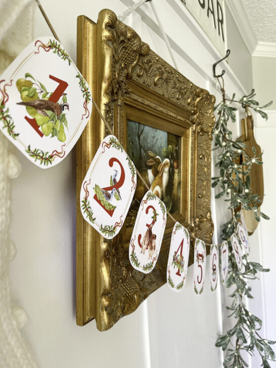 Crafting Your 12 Days of Christmas Garland Printable