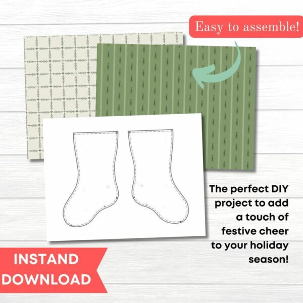 Crafting Charming Advent Calendar Printable Stockings