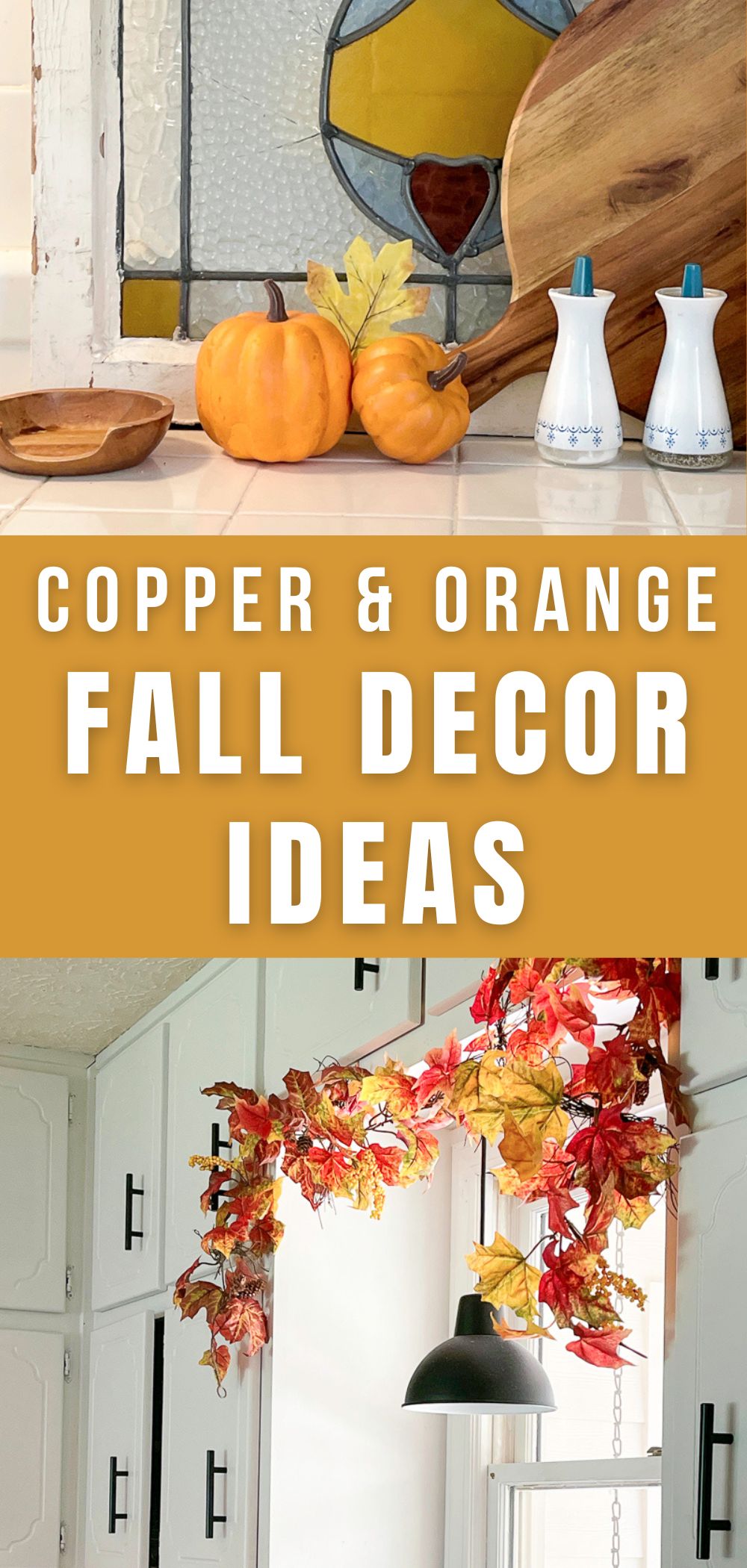 Charming Cottage: Orange and Copper Fall Decor Ideas