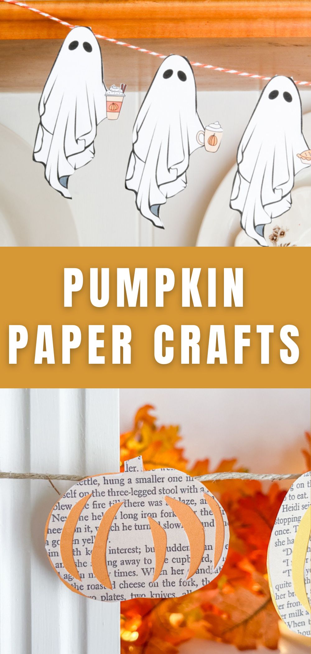 Adorable Pumpkin Paper Craft Printable Decorations for Kids and Adults