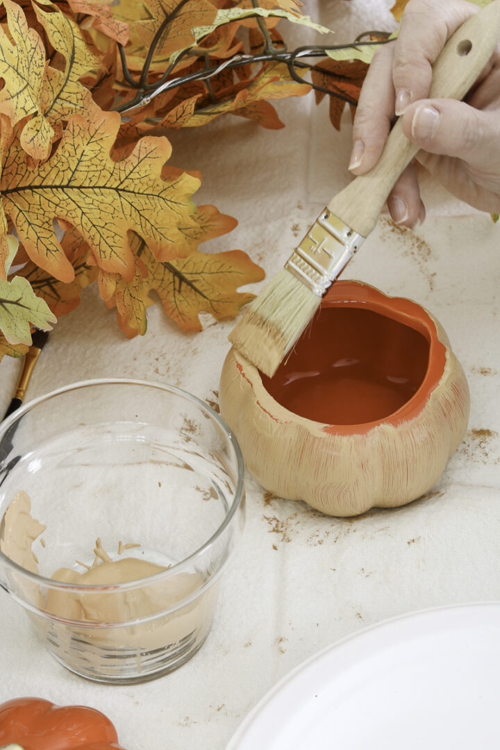 Easy Terracotta Pumpkin DIY - Pottery Barn Dupe