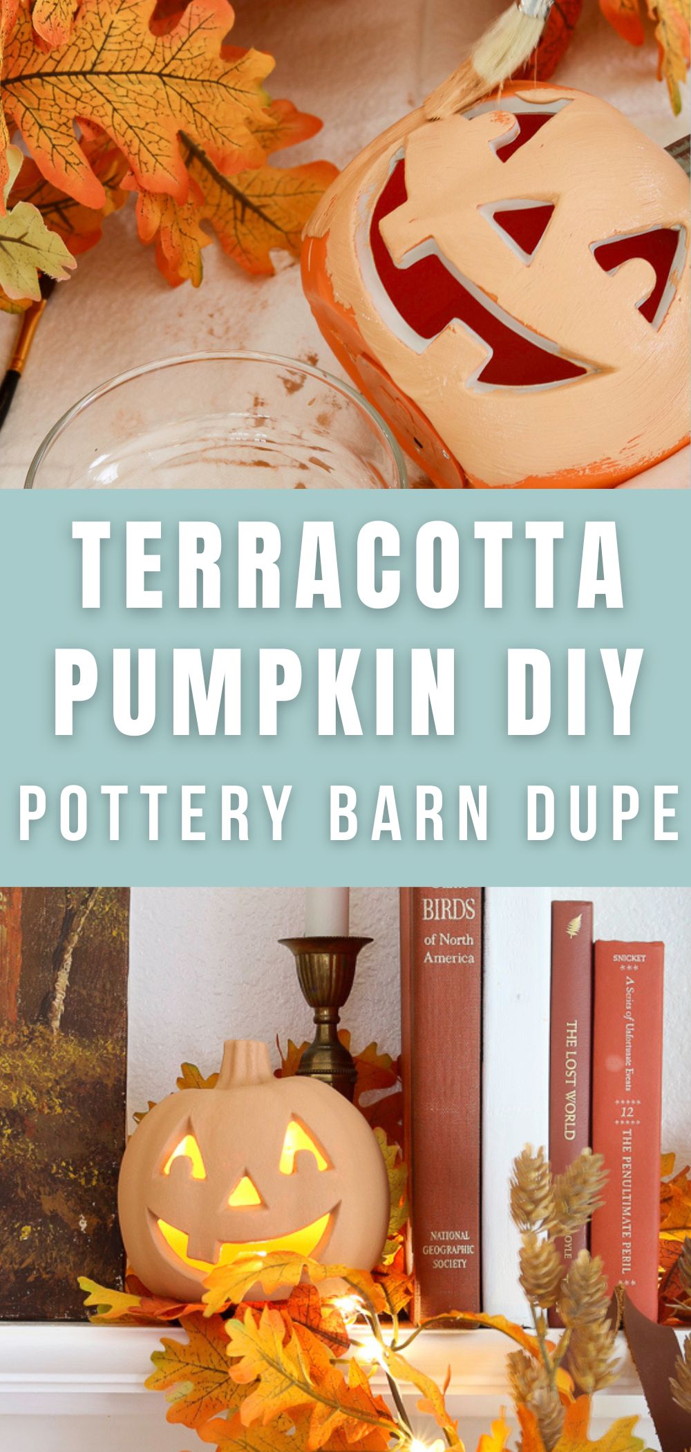 Easy Terracotta Pumpkin DIY - Pottery Barn Dupe