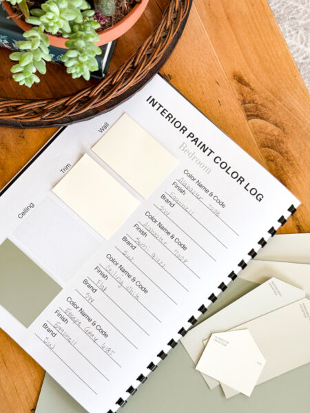 How to Organize Paint Samples (Plus Printable House Paint Tracker!)