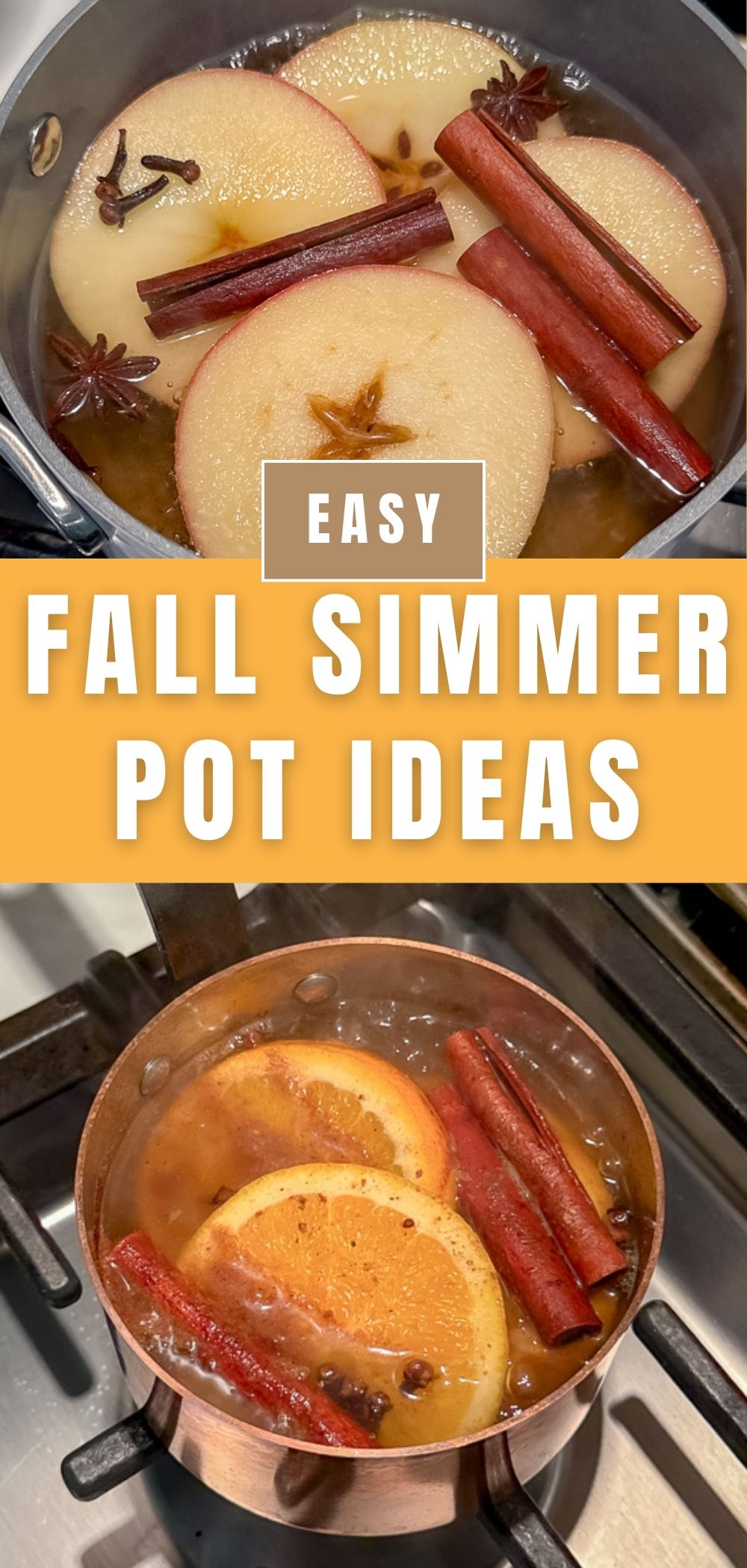 3 Fall Simmer Pot Recipes (Cozy Autumn Stovetop Potpourri Ideas)