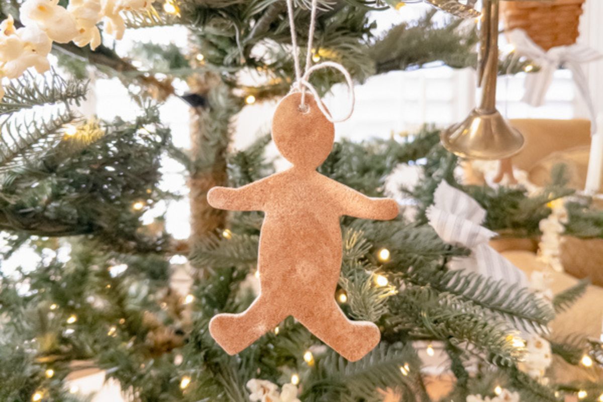 How to Make Air Dry Clay Gingerbread Ornaments